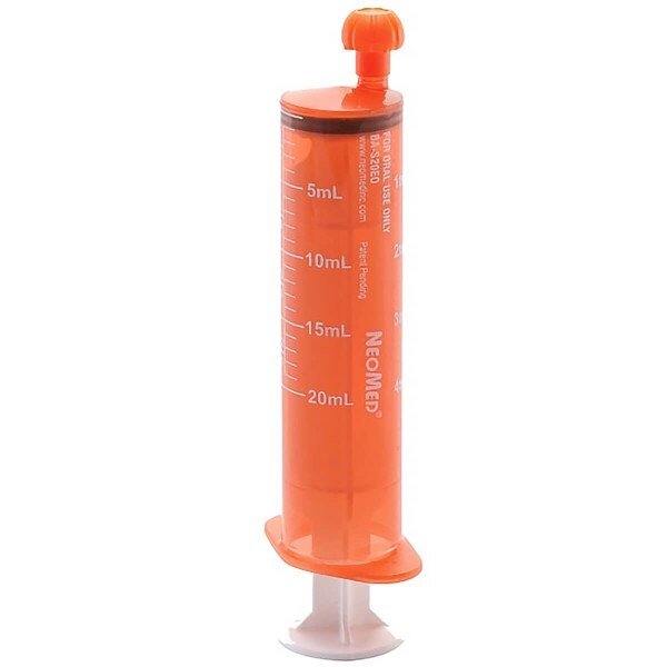 Avanos Medical NEOMED*, Oral Amber Syringe with Tip Cap, 20ml | DiNovo